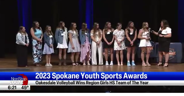 Oakesdale Volleyball wins Region Girls High School Team of 2023 at SYSA ...