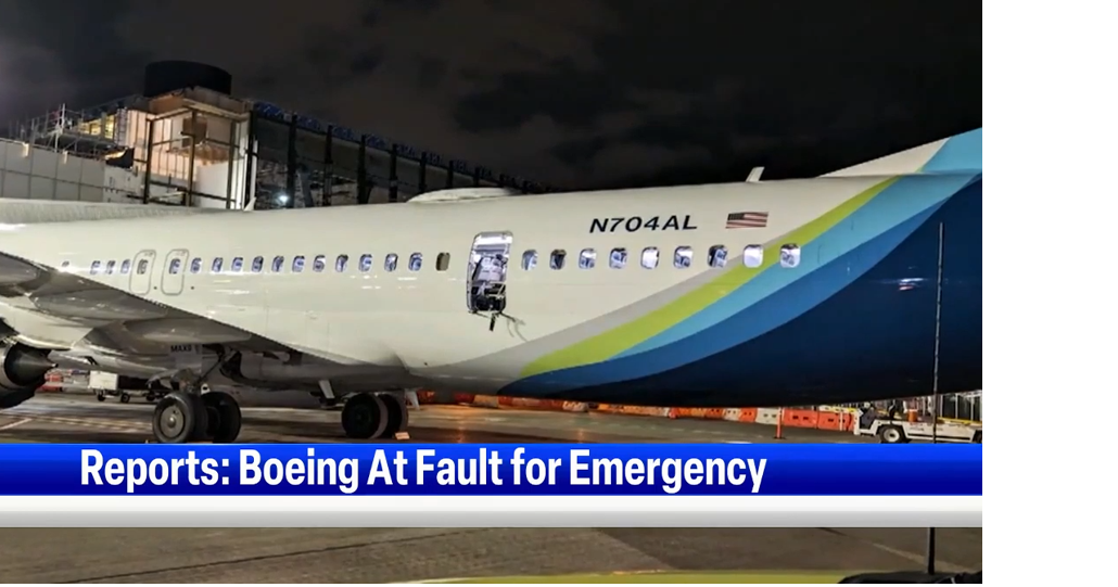 Boeing at fault for door plug flying off plane causing emergency ...