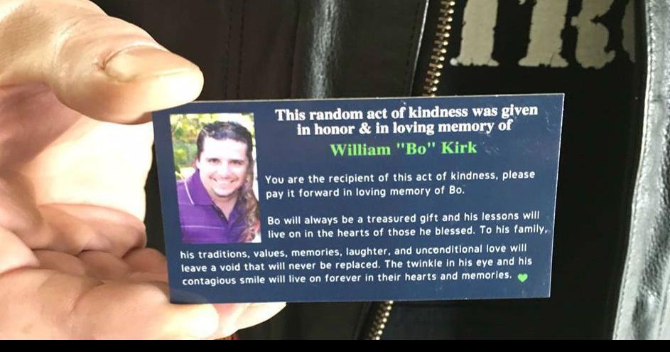 Murdered man Bo Kirk's memory lives on through acts of kindness ...