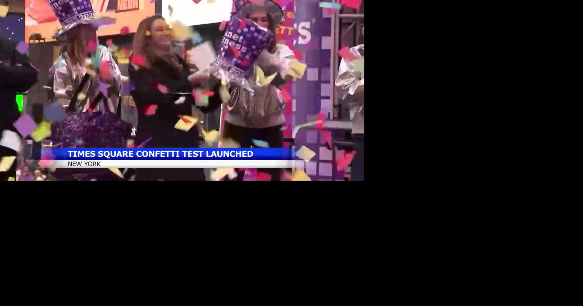 Confetti testing for Times Square New Year's Eve celebration | National ...