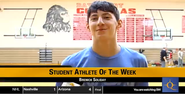 SWX Student Athlete of the Week: Davenport's Brenick Soliday | Nonstop ...