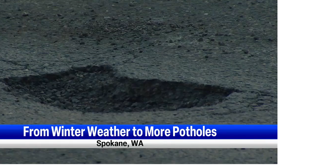 Snow is gone momentarily as potholes fill the streets of Spokane ...