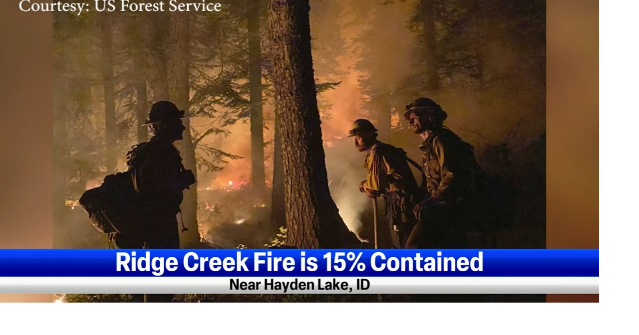Ridge Creek fire near Hayden Lake burns over 3,124 acres with level 1 ...