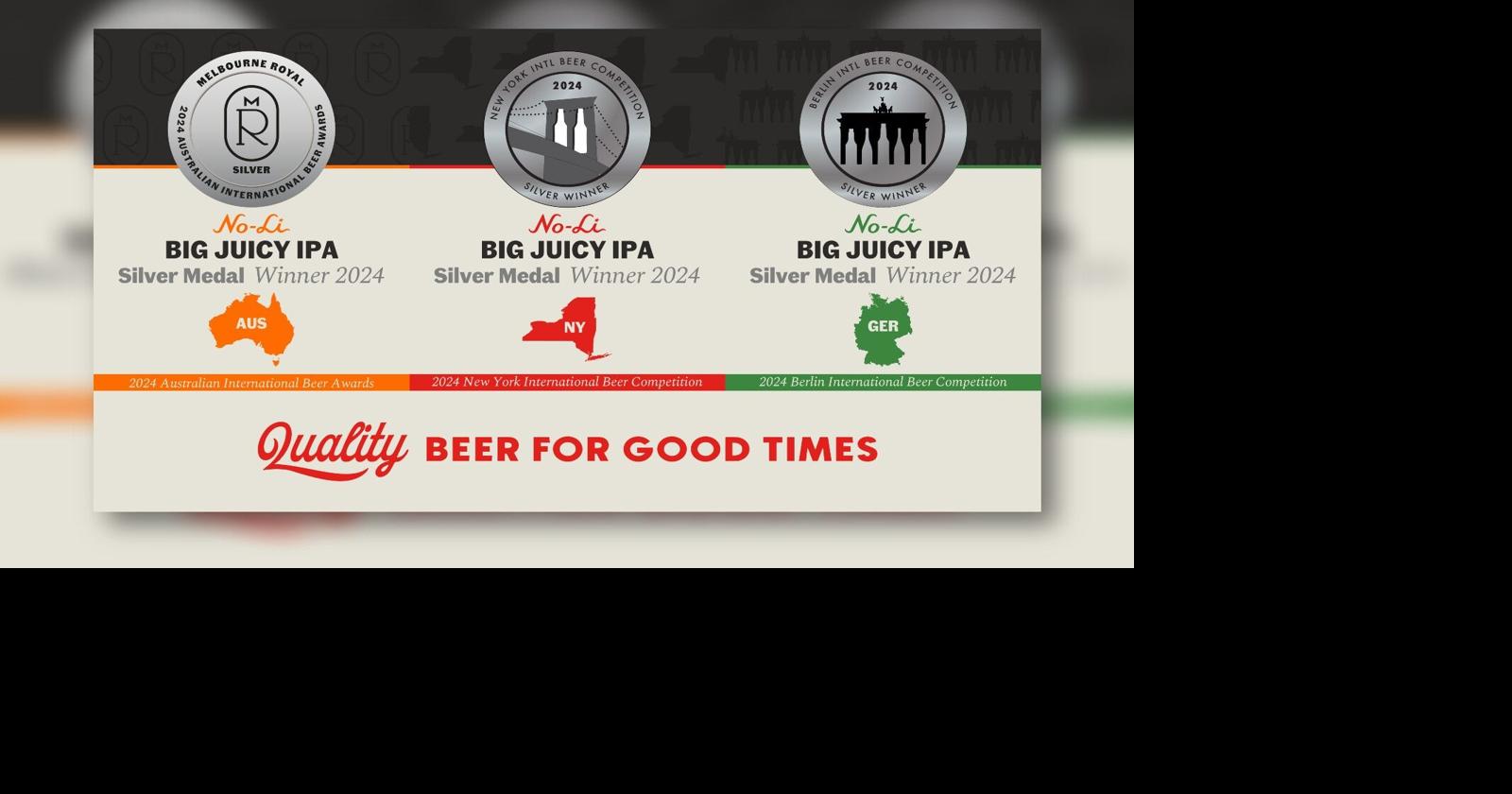 No-Li's Big Juicy IPA brings home 3 silver metals from international ...