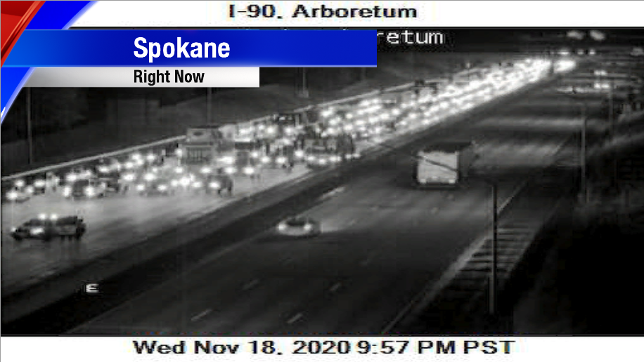 I-90 reopened after closure prompted major traffic delays | News | khq.com