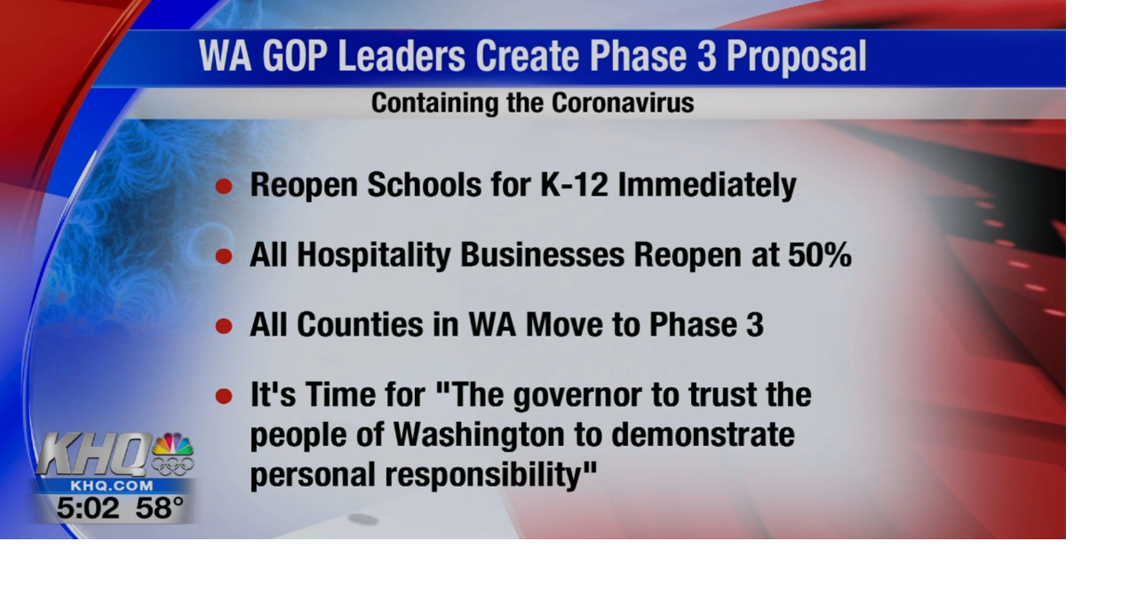 Washington GOP proposes "Phase 3" plan for state, Governor's office ...