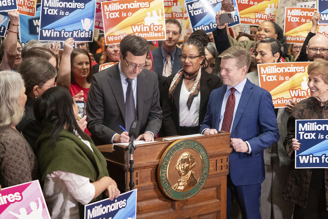 Washington governor signs income tax on earnings over $1 million ...