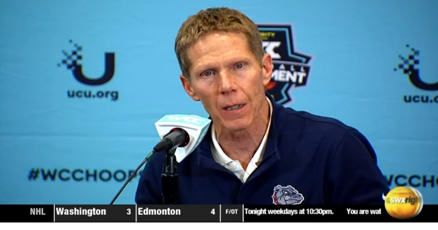 Gonzaga head coach Mark Few reflects on winning 18th WCC title ...