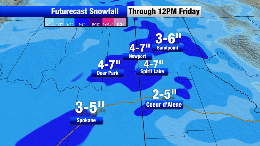 1st Round of Snow Wraps Up Friday Morning, 2nd to Arrive Friday Night ...