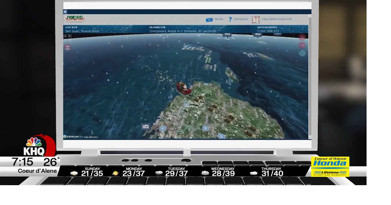 NORAD carries out another year of tracking Santa making his way across ...