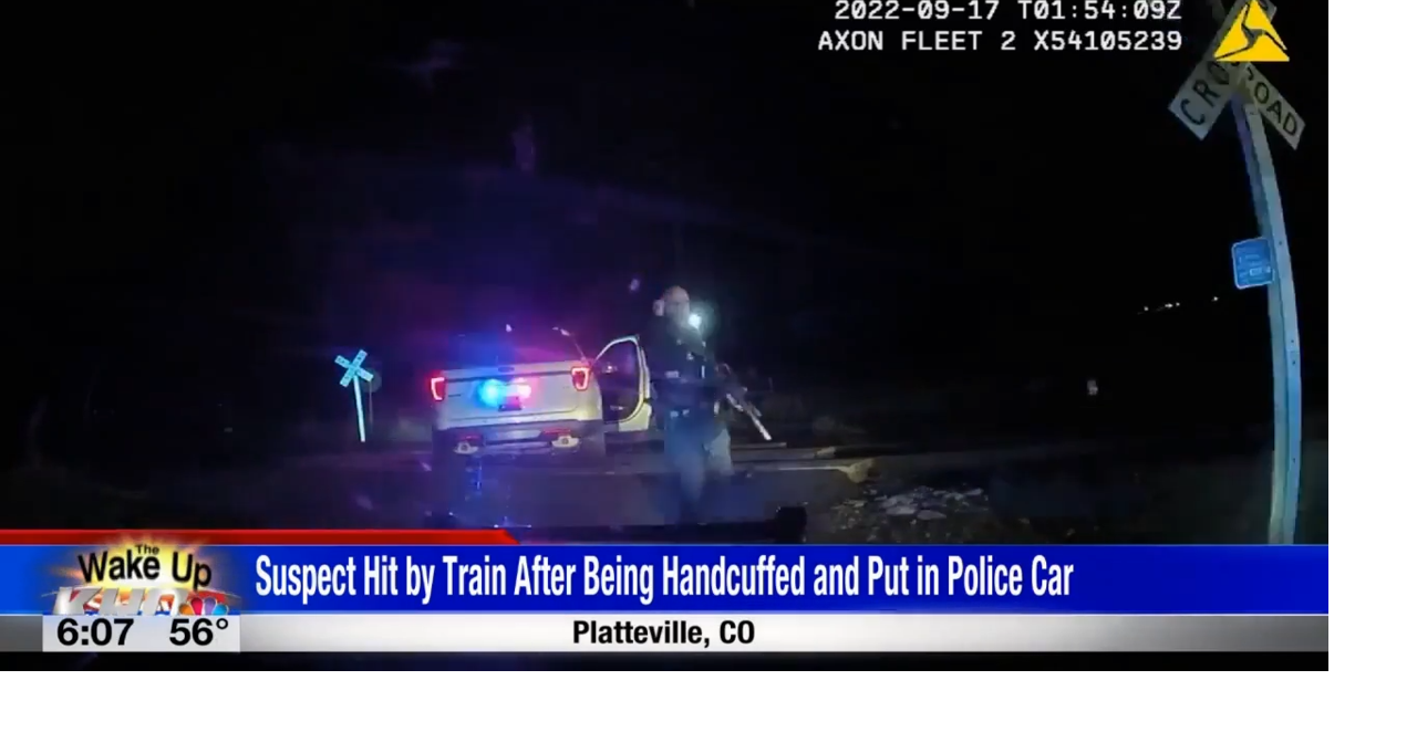 Suspect hit by train after being arrested and put into police car in Colorado | Spokane News ...