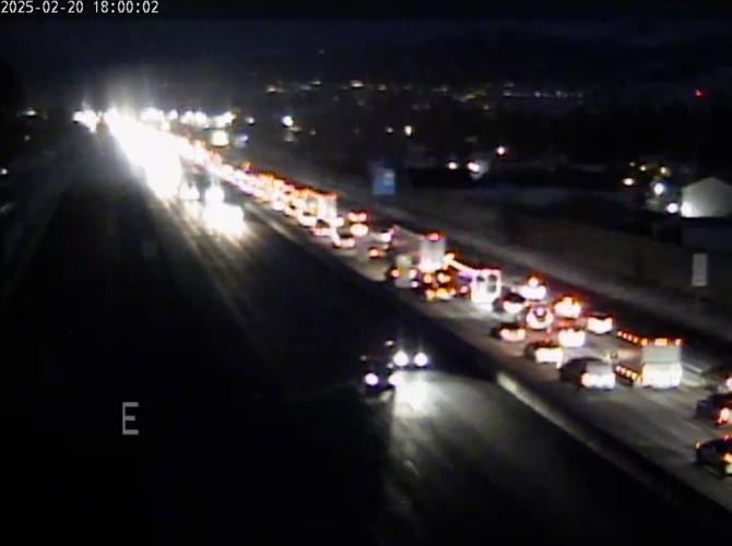 Pothole near Barker interchange on I-90 in Spokane Valley causes ...