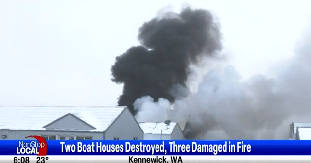Two boat houses destroyed, three damaged in fire in Kennewick | Spokane ...