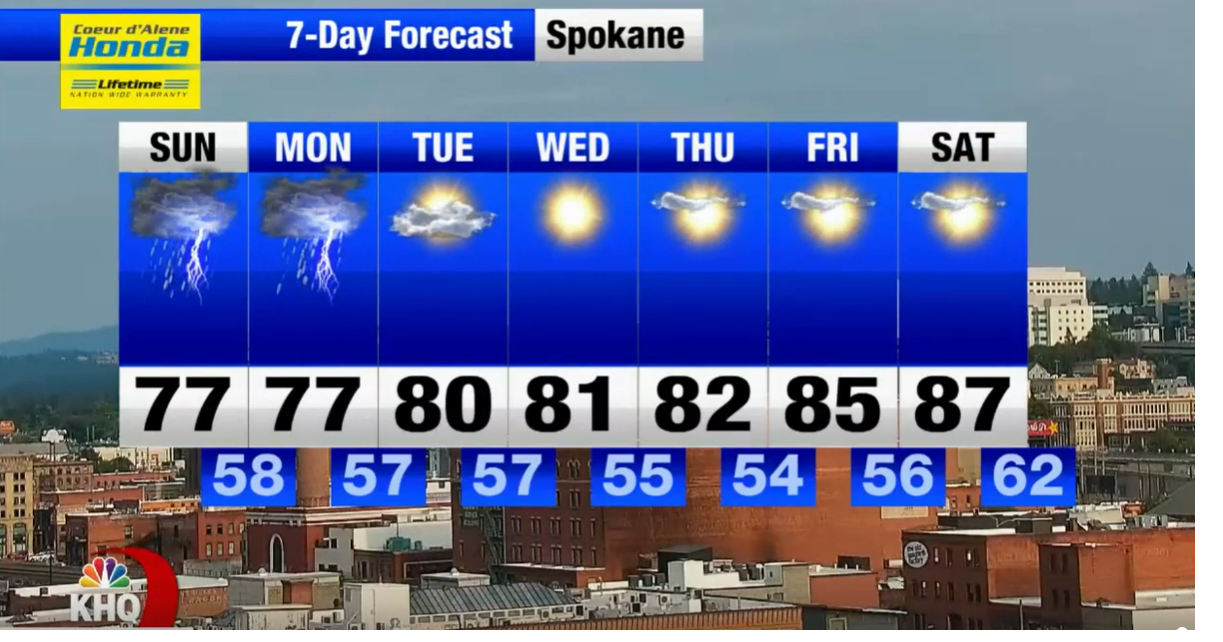 Slow-moving showers and thunderstorms bring rain back to the Inland ...