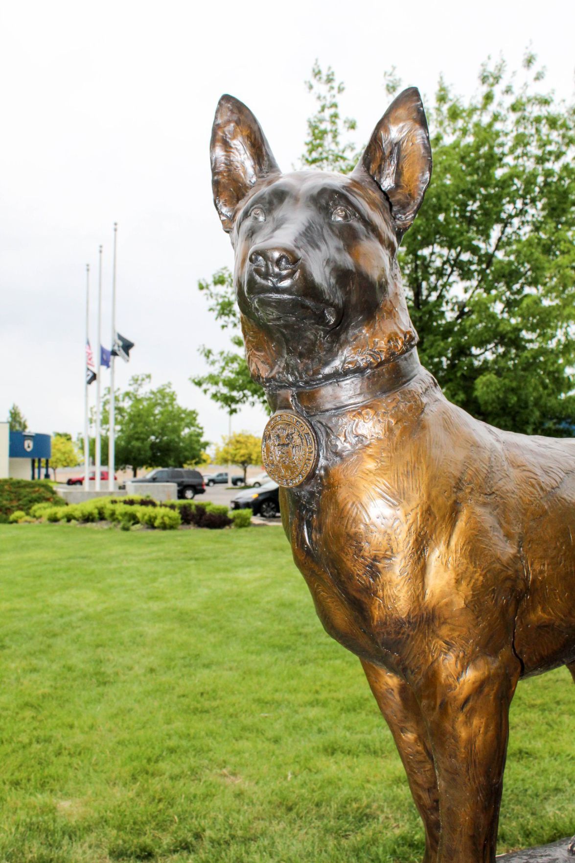 Memorial honoring fallen Idaho Police K9 officers unveiled outside ISP ...