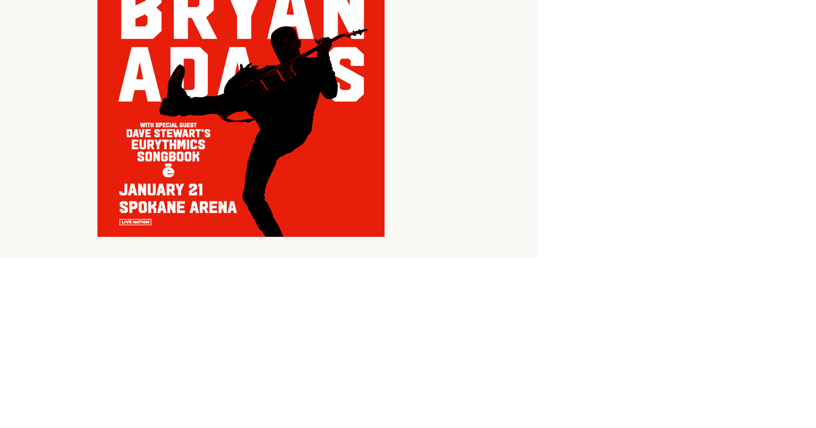 Bryan Adams will make a stop at Spokane Arena for his "So Happy it ...