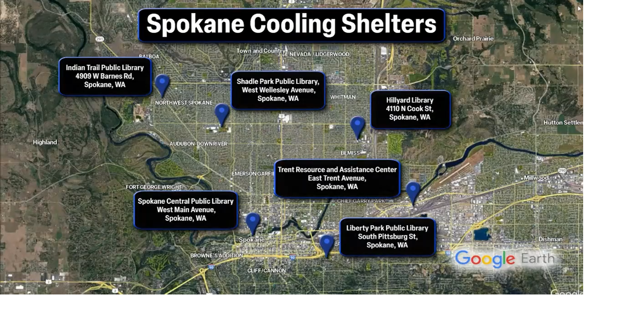 Spokane libraries to host cooling centers on Sunday | Spokane News ...