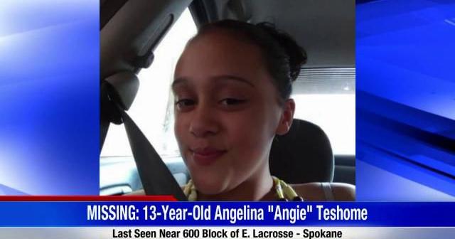 Spokane Police search for missing 13-year-old girl, Angelina "Angie ...