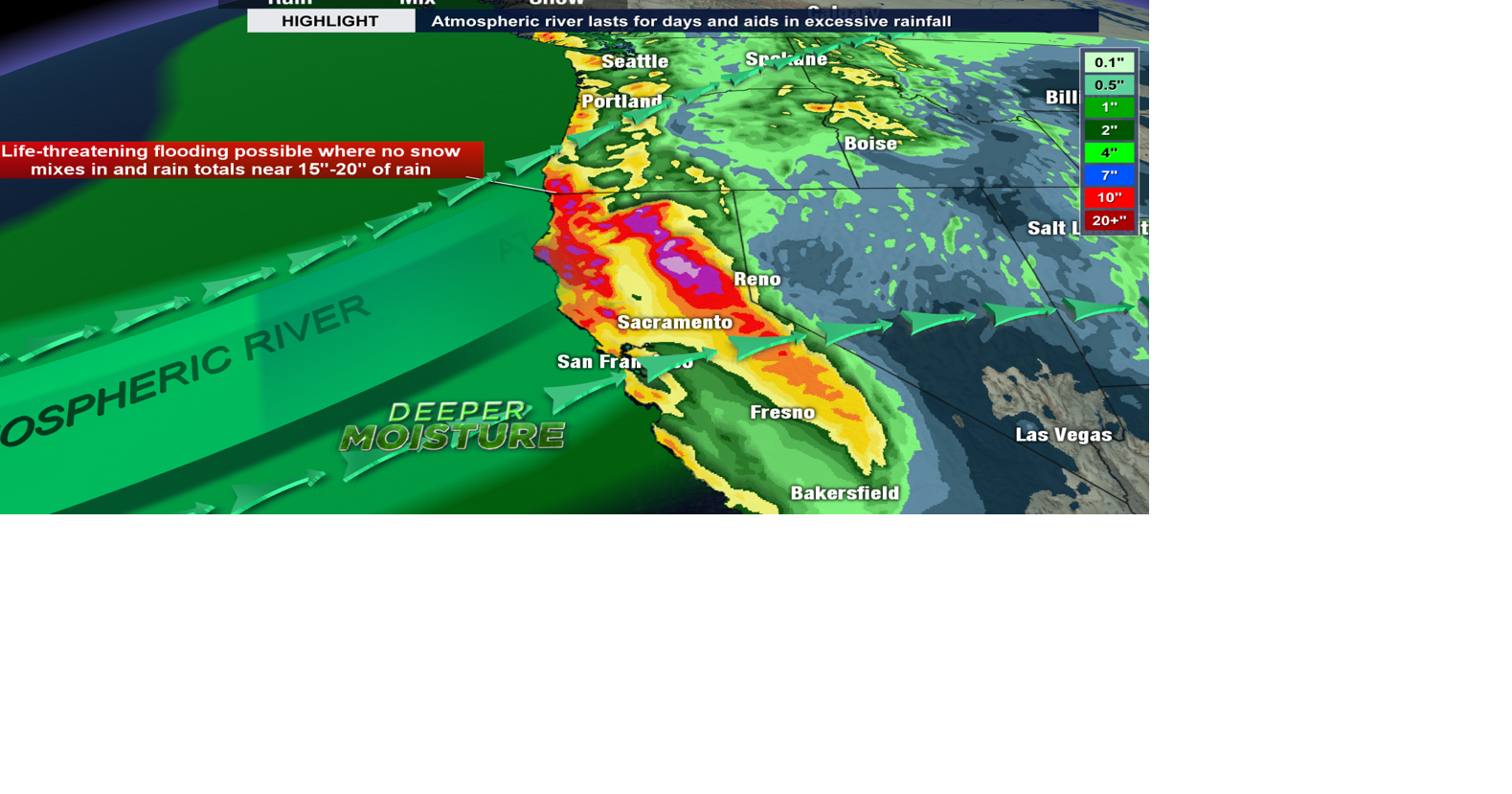 Messy weather on the way! Valley rain and high mtn snow | Weather | khq.com