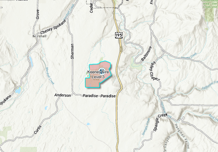 Evacuation levels downgraded for Keeney Fire in Spokane County as ...