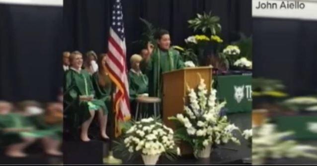 WATCH: 8th grader delivers political impressions during his graduation ...