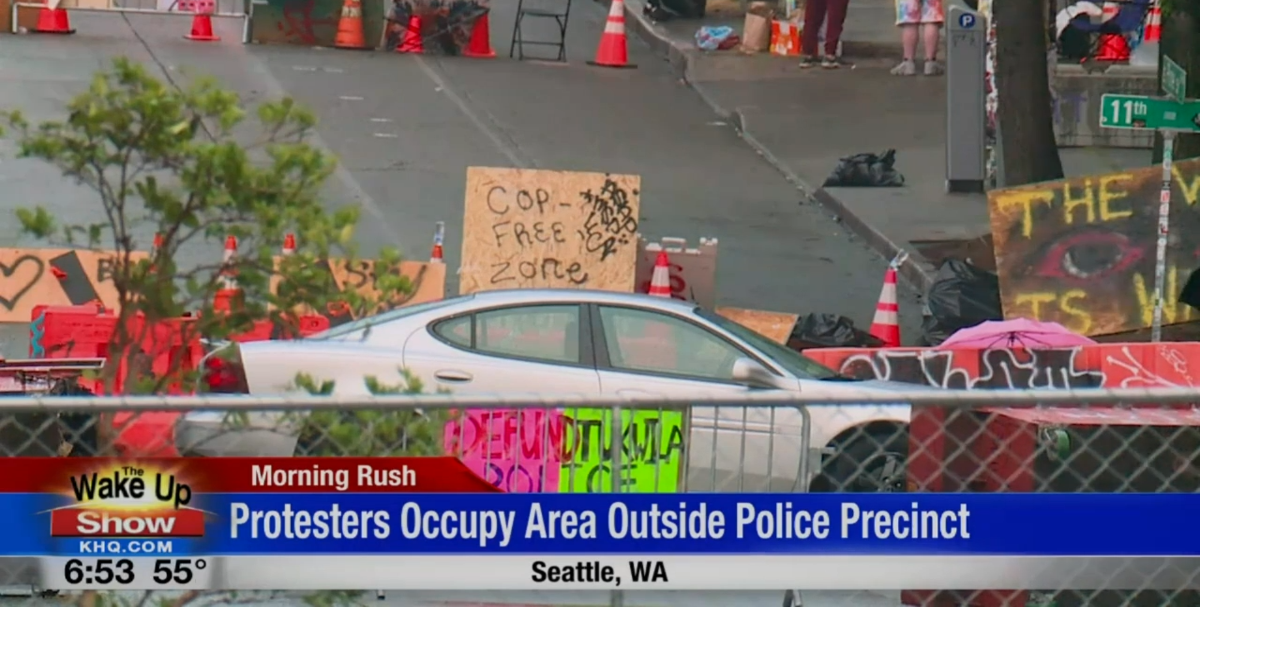 WATCH: "Autonomous Zone" barricaded off outside Seattle Police precinct ...