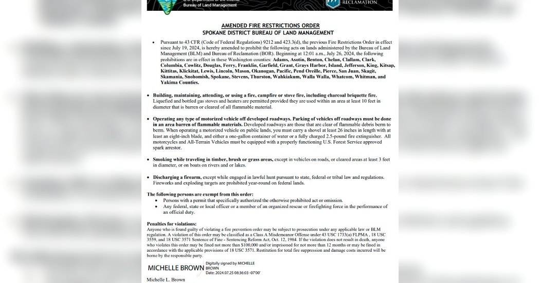 Temporary ban on target shooting in all Washington counties | Spokane ...