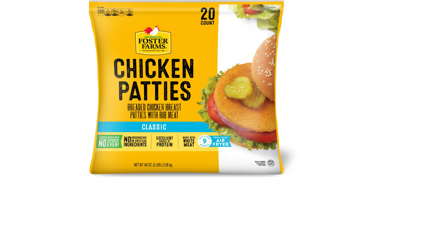 Foster Farms recalls fully cooked frozen chicken patties due to ...