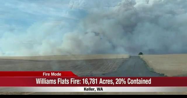 Williams Flats Fire burning nearly 17,000 acres on Colville reservation ...