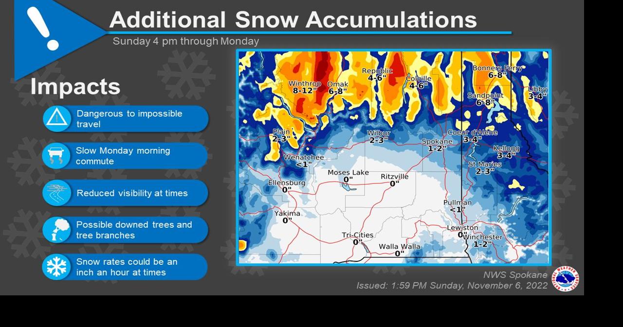 Heavy snowfall may cause outages, dangerous or impossible travel ...