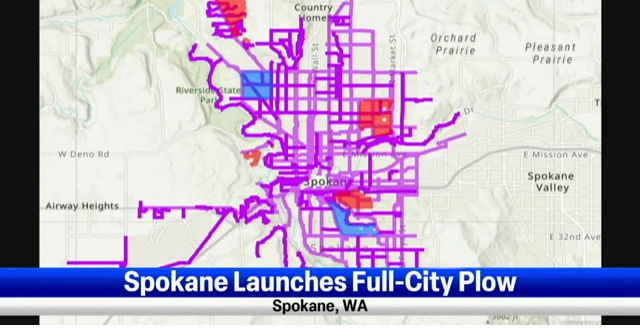 Spokane launches full-city plow as snow turns to rain | Spokane News ...