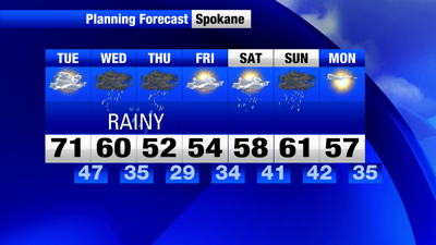 The warm, sunny fall weather is about to come to an end in Spokane ...