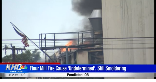 Cause of flour mill fire remains "undetermined" in Pendleton | Spokane ...
