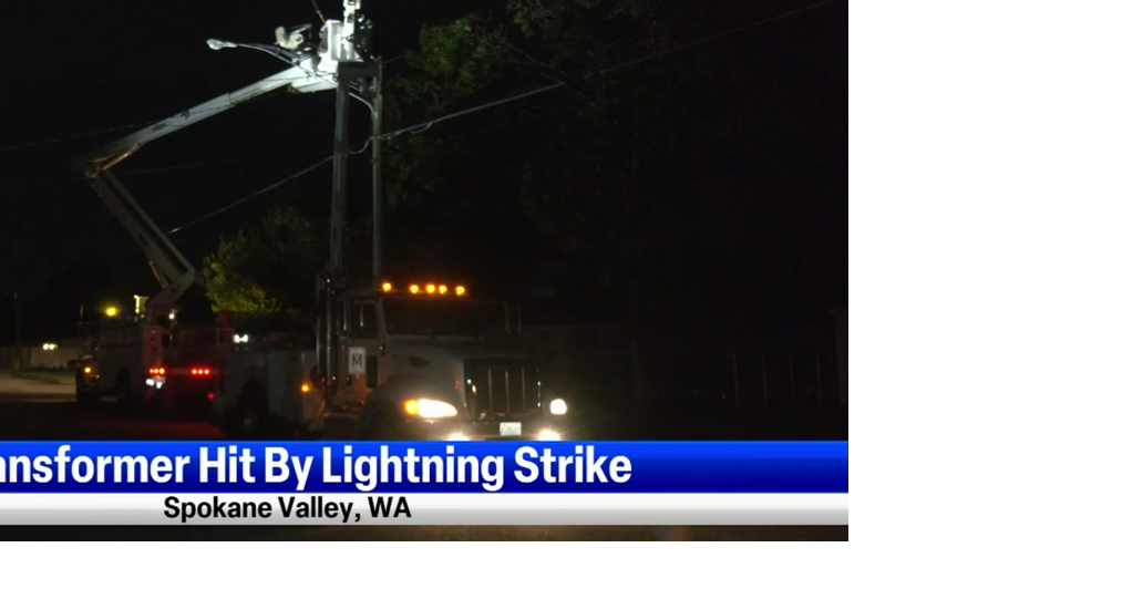 Transformers struck by lightning as thunderstorms spread across the ...