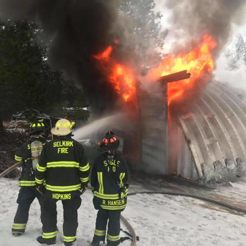 Firefighters battle fire in Sandpoint | | khq.com