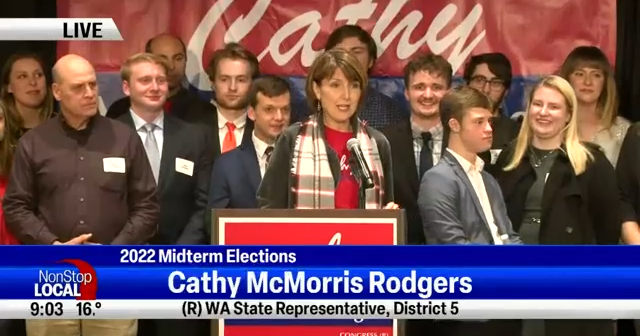 Cathy McMorris Rodgers speaks after being reelected to U.S. House ...