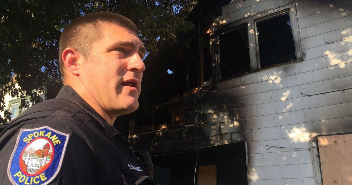 Spokane police officer helps save man who jumped from window to escape ...