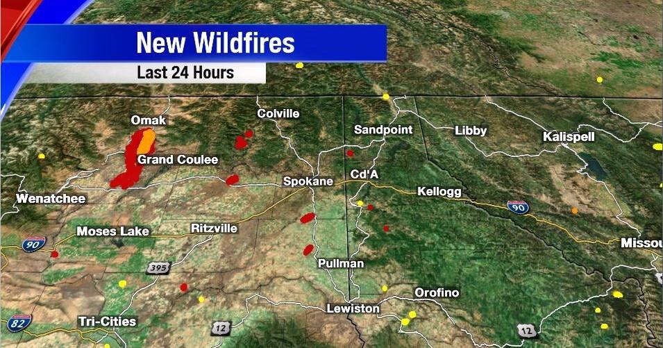 List of fires burning across eastern Washington and north Idaho ...