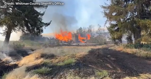 Brush fire burns in Whitman County | Spokane News | khq.com