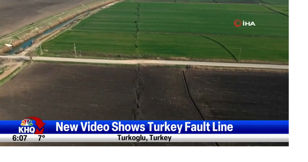 Turkey fault line visible after 7.8 magnitude earthquake | Spokane News ...