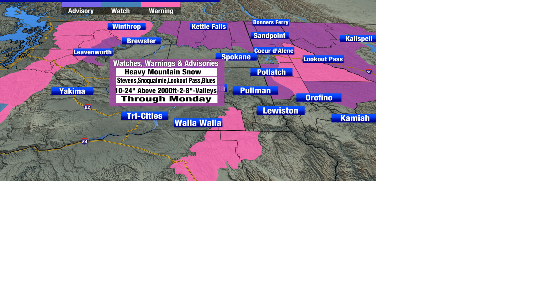 Heavy mountain snow, valley rain and a quick hit of snow in the lower ...