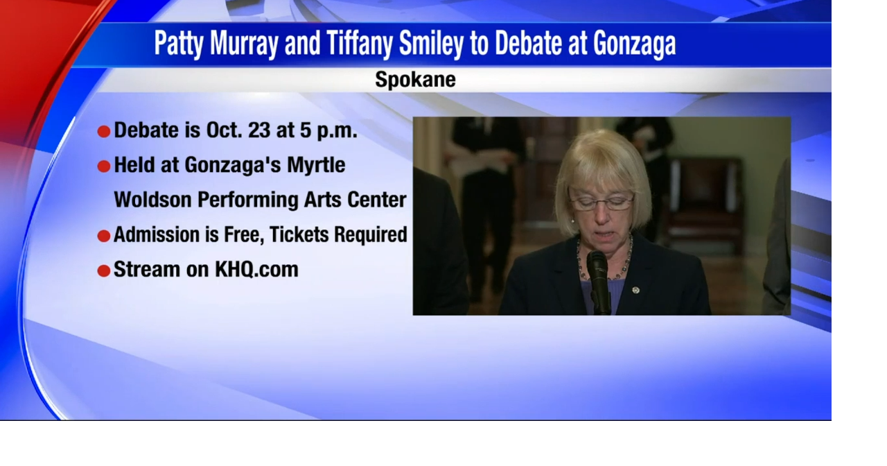 Patty Murray and Tiffany Smiley set to debate at Gonzaga in October ...