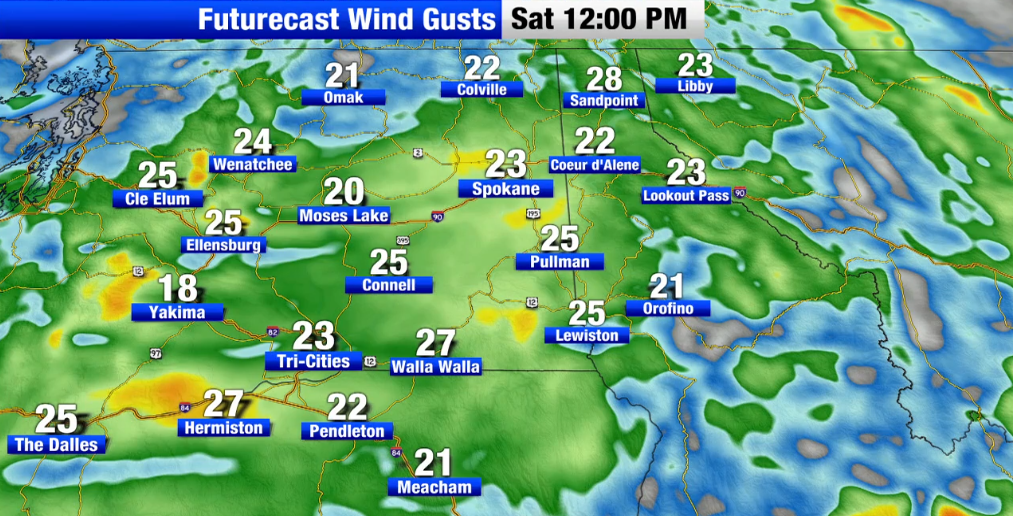 Warm temperatures today with increasing wind speeds | Weather | khq.com