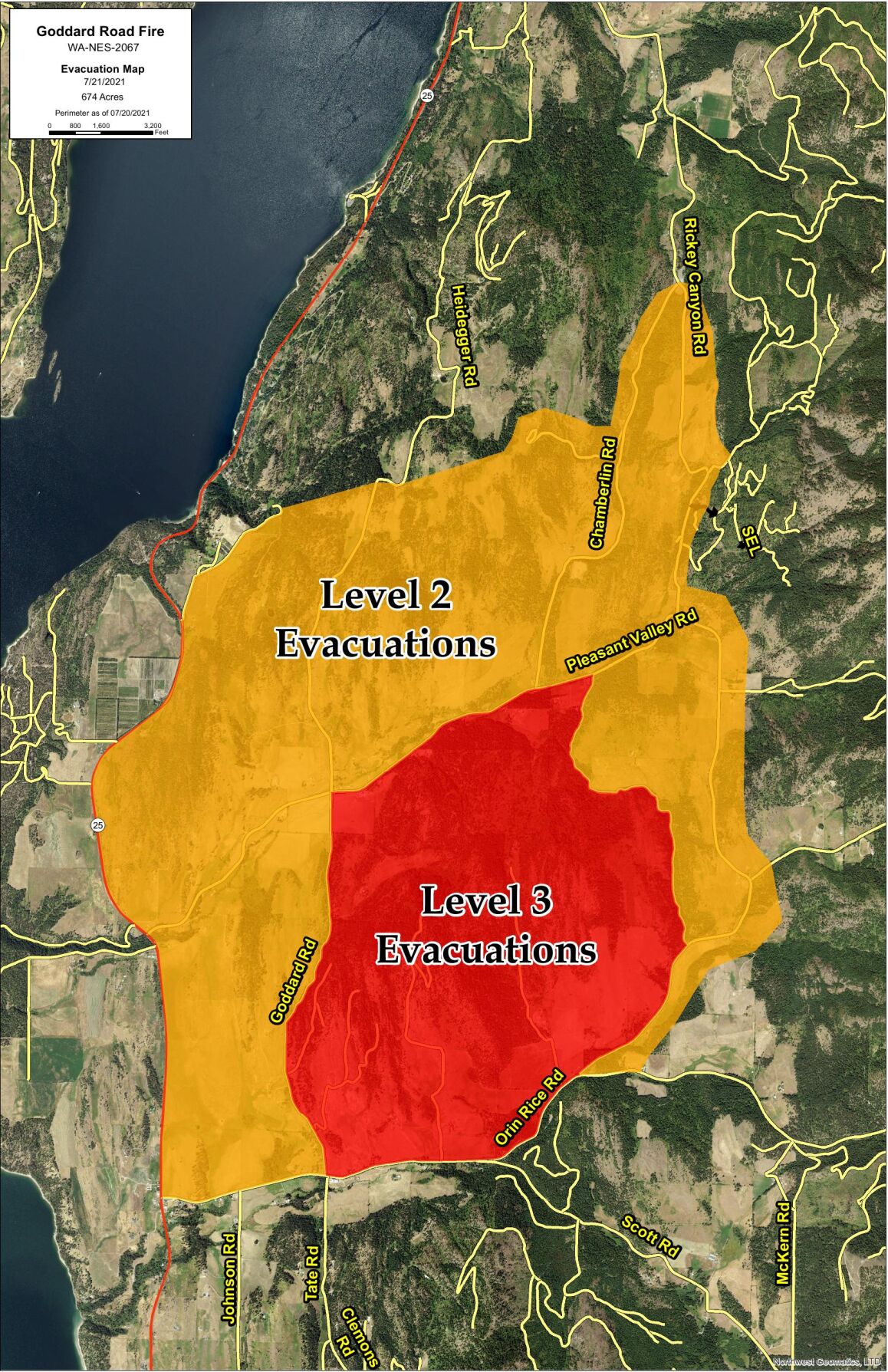 Goddard Road Fire near Rice 65% contained | Washington Wildfires | khq.com