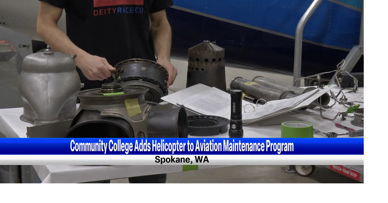 Spokane Community College aviation mechanics students use functional ...