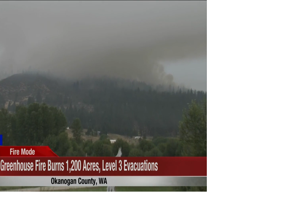 Greenhouse fire burns 1,200 acres, Level 3 evacuations in place | News ...
