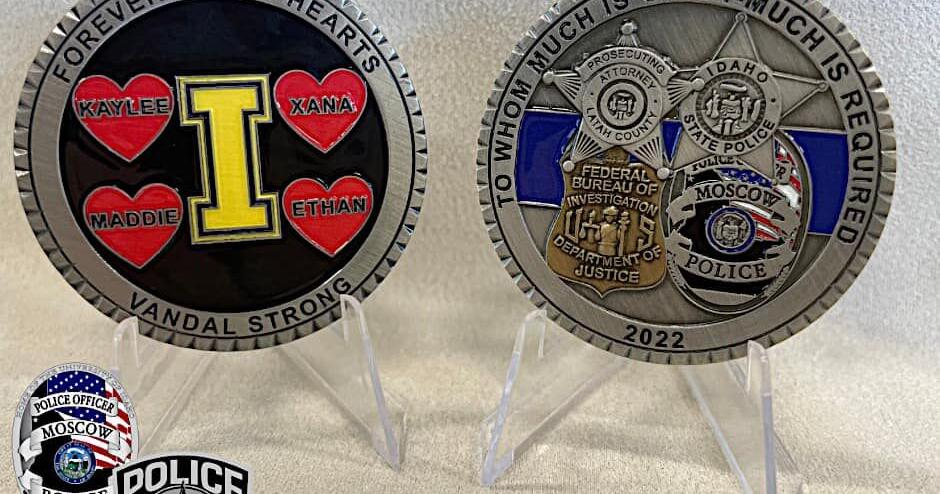Moscow Police Department dedicates challenge coin in memory of murdered ...