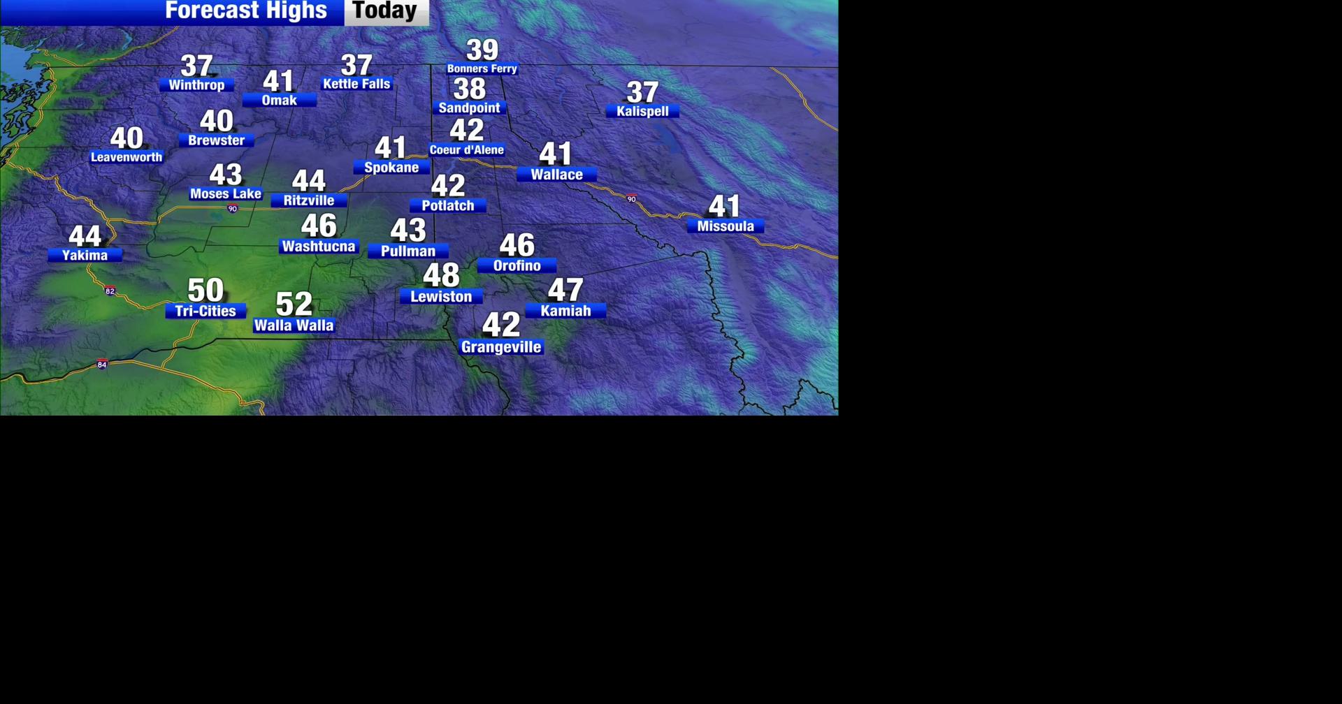 Possible wintry mix, rain starting today | Weather | khq.com