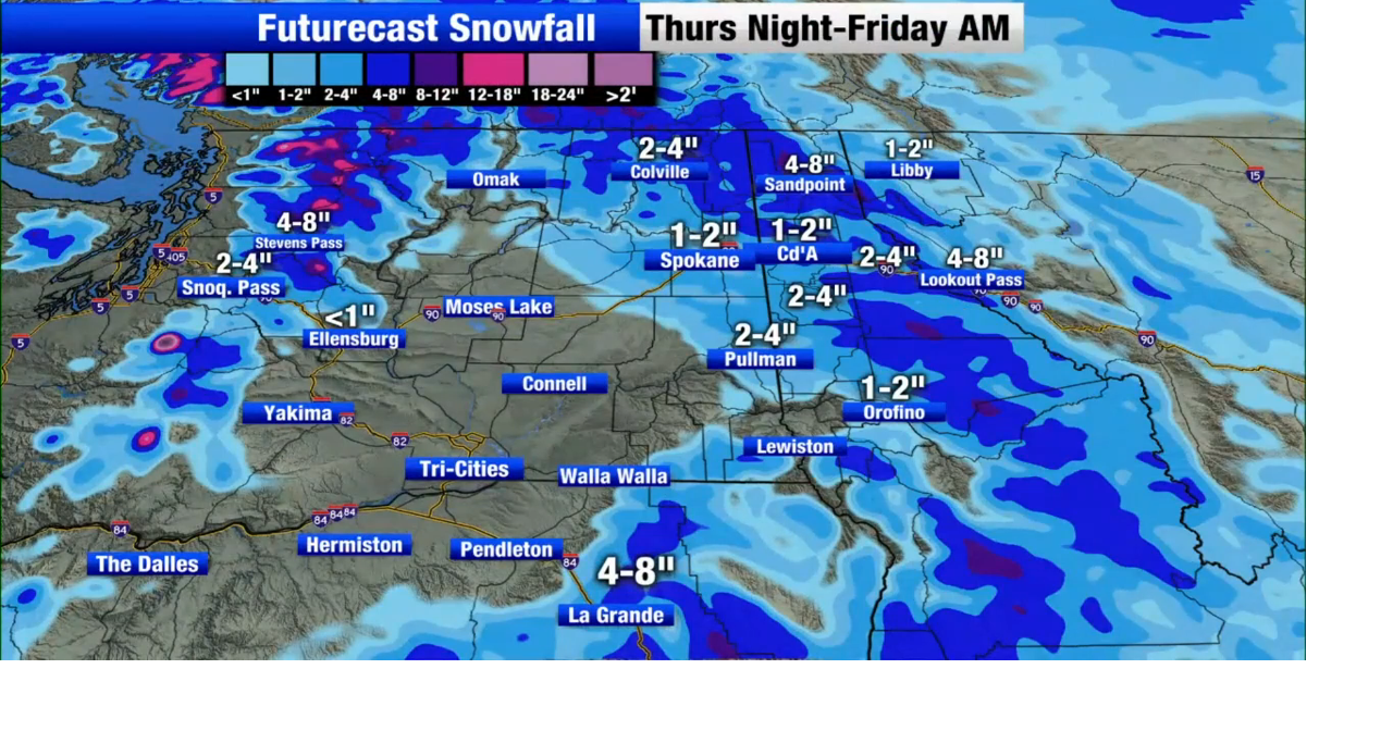 Winter weather on its way this week | Spokane News | khq.com