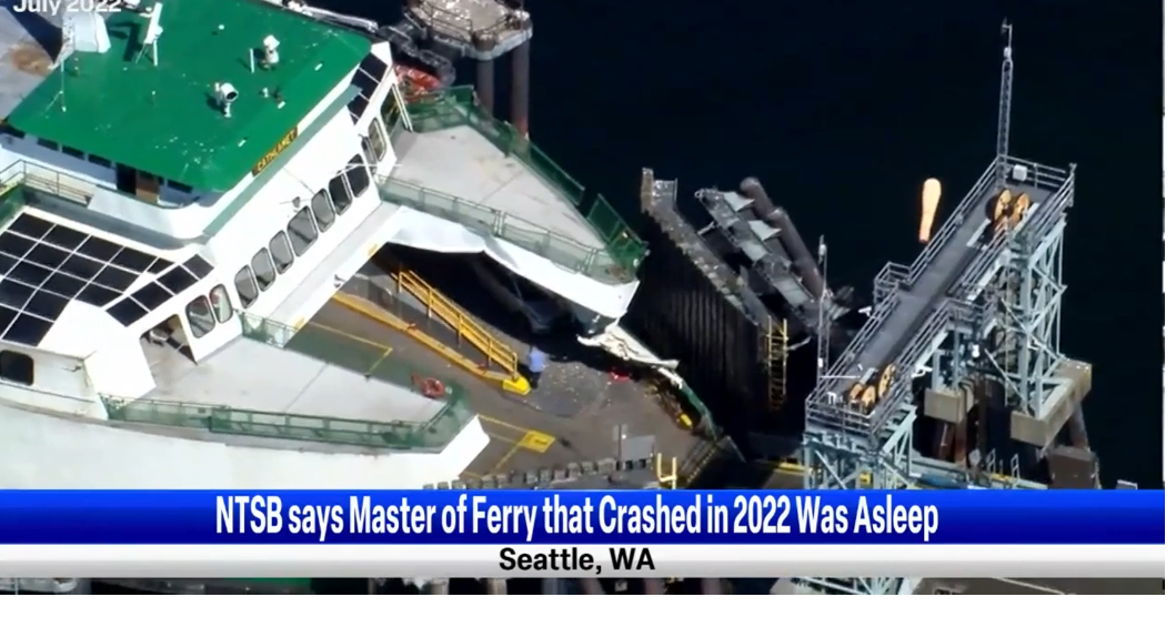 Last year's Seattle ferry crash likely caused by captain falling asleep ...